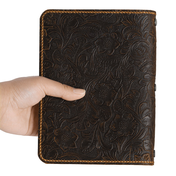 Arabesque Leather Coin Album - Hand Sewn Cover - 240 Pockets 27x27mm ...
